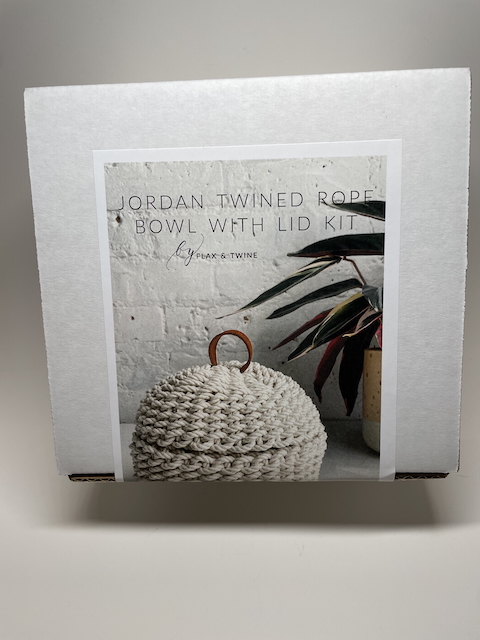 Jordan Twined Rope Bowl with Lid Kit